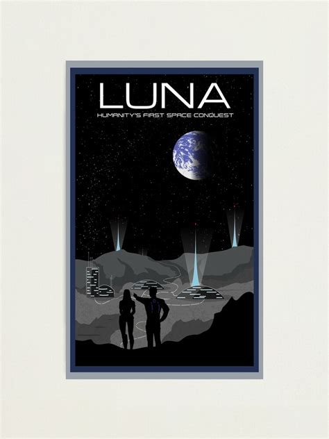 Mass Effect Luna Travel Poster Fan Art Photographic Print By