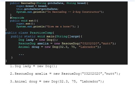 Solved Part Constructor Chaining Imagine That The Chegg