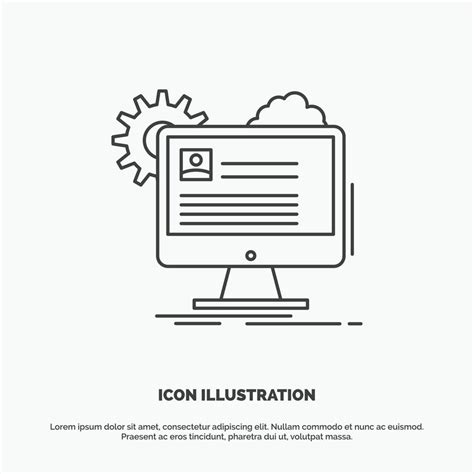 Account Profile Report Edit Update Icon Line Vector Gray Symbol For Ui And Ux Website Or