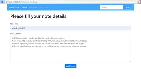 Github Tech Aloknote Taker A Simple Web Application For Note Taking Using Mysql Database And