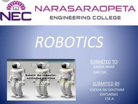 robotics seminar ppt pptx