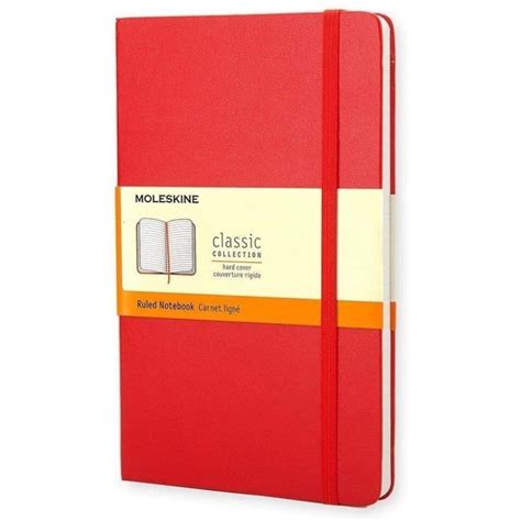 Moleskine Ruled Notebook Red Large A5