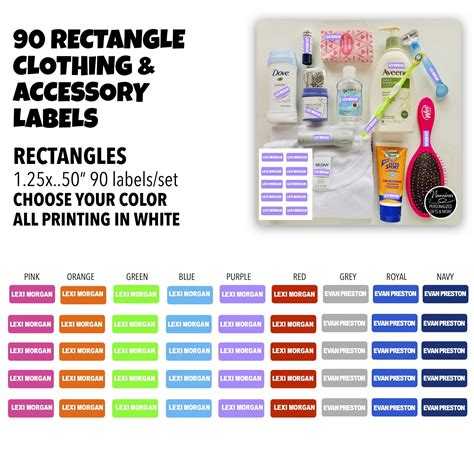 Rectangle Clothing Labels Lauren And Lola