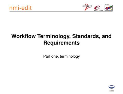 Ppt Workflow Terminology Standards And Requirements Powerpoint