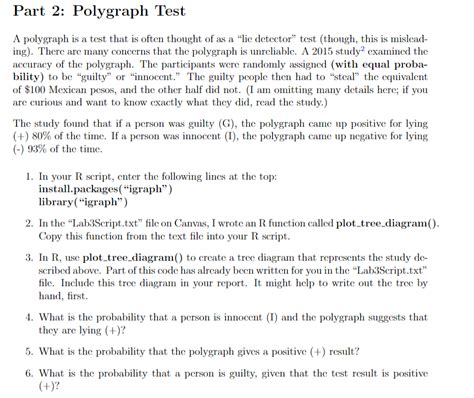 Solved A Polygraph Is A Test That Is Often Thought Of As A