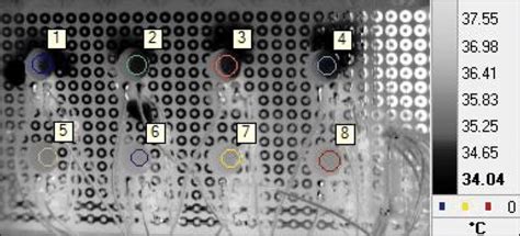 Ir Thermogram Of An Experimental Polystyrene Microplate With Connected