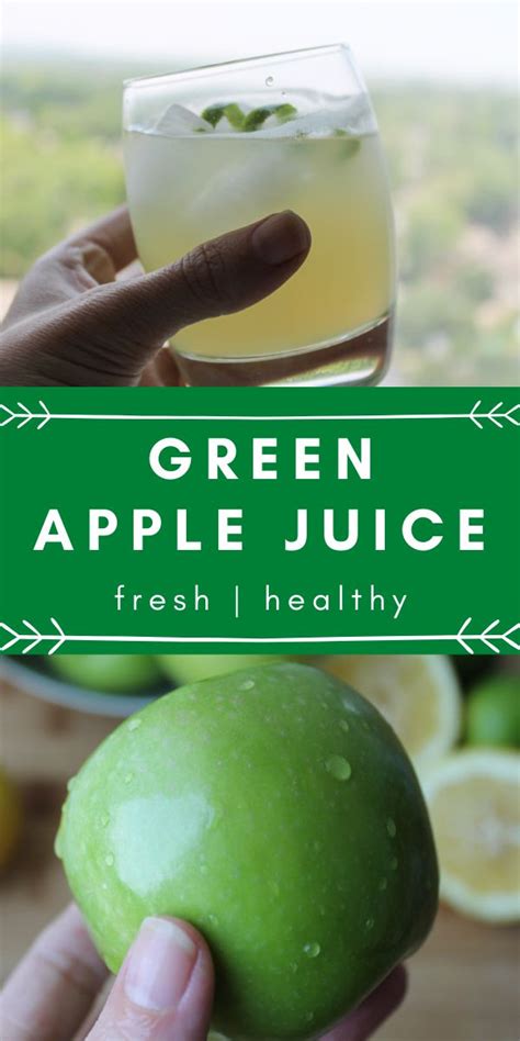 Green Apple Juice Fresh And Healthy Apple Juice Recipe Apple