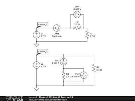 Physics B Lab Exercise CircuitLab Physics B Lab Exercise CircuitLab