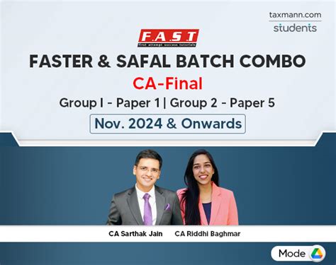 Ca Final Classes Elevate Your Learning With Taxmann Video Lectures