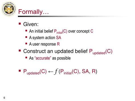 Ppt Belief Updating In Spoken Dialog Systems Powerpoint Presentation