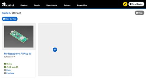 Usage Quick Start Pico W 2w With Wippersnapper Adafruit Learning System