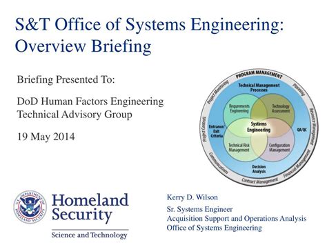 Ppt Sandt Office Of Systems Engineering Overview Briefing Powerpoint