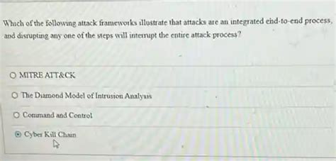 which of the following attack frameworks illustrate that attacks are an