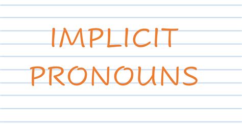 Grammar Implicit Pronouns 1st Grade Quiz Wayground