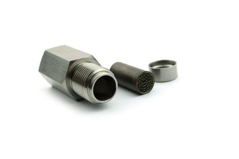 Straight O2 Weld Oxygen Sensor Bung Adapter Cel Aliminator With Mini Catalytic Converter O2