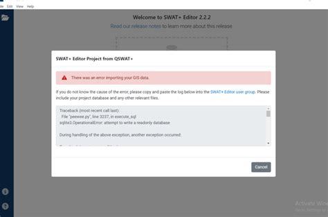Does Anyone Know How To Solve This Issue In Qgis Swat Plus Modeling Researchgate