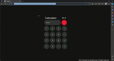 Saradha Priya Elumalai On Linkedin Task2 Calculator Codsoftinternship Htmlcssjavascript