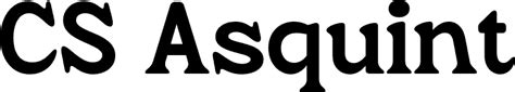 Cs Asquint Regular Demo Font