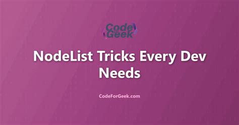 How To Convert Nodelist To Array In Javascript Simple Methods Explained Codeforgeek