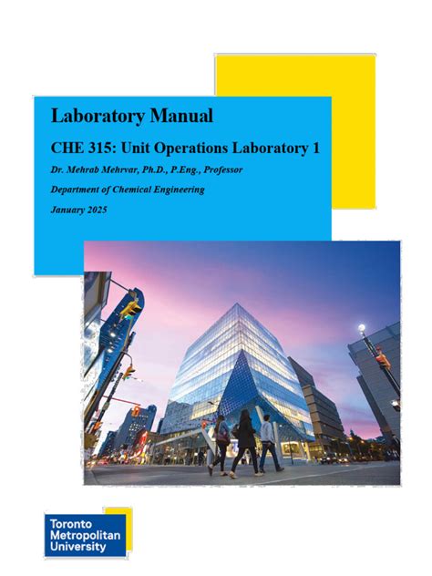 Che 315 Unit Operations Lab Manual Pdf Errors And Residuals