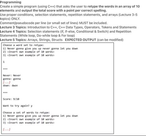 Solved Programming Create A Simple Program Using C That