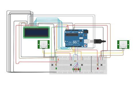 Circuit Design Test 2 Voitures Hw Tinkercad