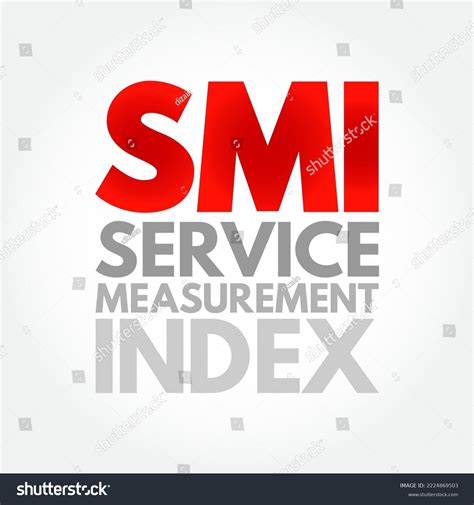 Smi Service Measurement Index Application Framework Stock Vector Royalty Free 2224869503