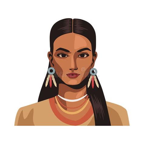 Native American Girl Illustration Stock Illustration Illustration Of