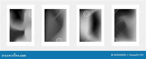 Abstract Greyscale Gradient Wall Decor Stock Illustration