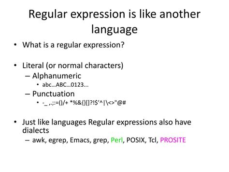 Ppt Regular Expressions Regex Powerpoint Presentation Free