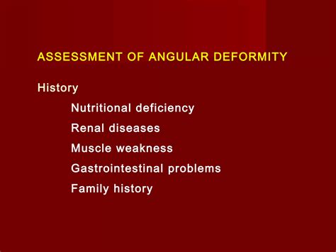 Angular And Torsional Deformities Of The Lower Limb Ppt