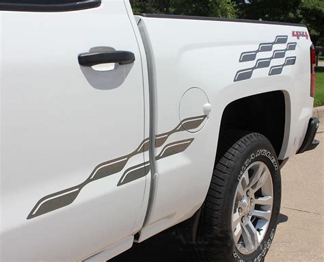 2000 2015 Chevy Silverado Gmc Sierra Checker Vinyl Graphics Decals