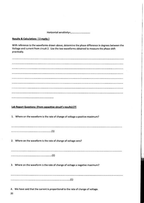 Solved Experiment Objective To Investigate The Effect Of Chegg Com