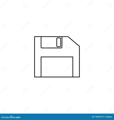 Diskette Icon Vector Illustration Flat Design Style Stock Vector Illustration Of Office