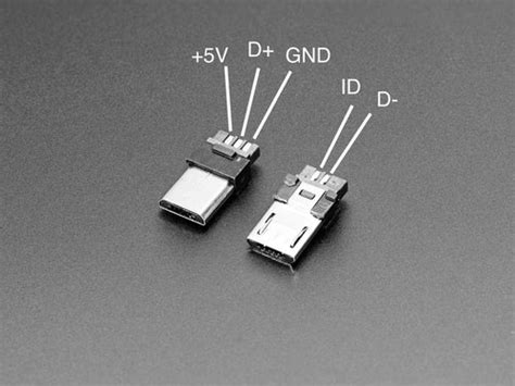 Usb Diy Slim Connector Shell Microb Plug The Pi Hut