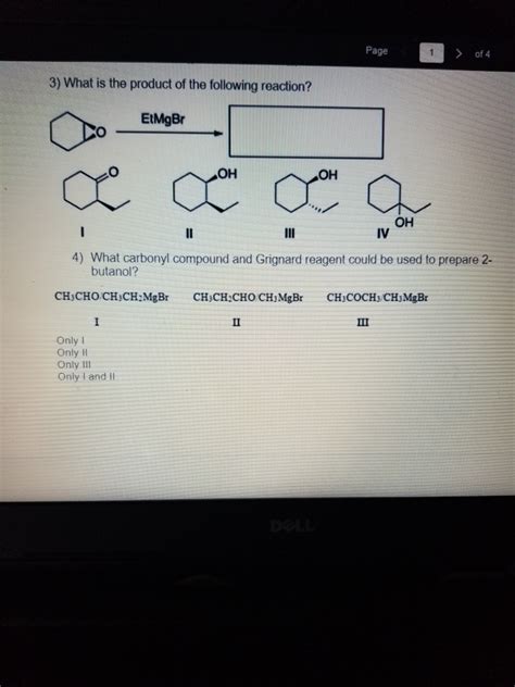 Solved 10 What Is The Product Of The Following Reaction