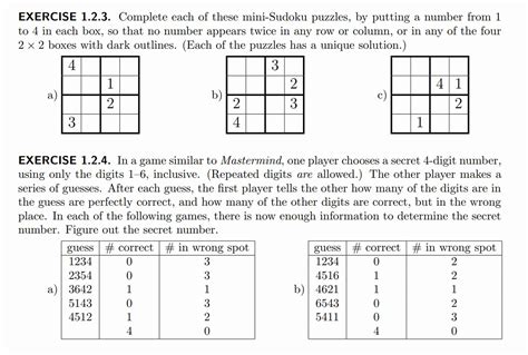 Solved EXERCISE 1 2 3 Question B Complete Each Of These Chegg Com