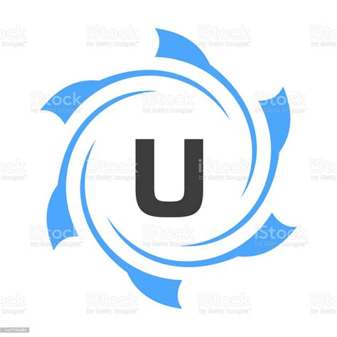 편지 U 비즈니스 및 기업 로고 서명 서클 벡터 템플릿이 있는 기술 로고 개념 개념에 대한 스톡 벡터 아트 및 기타 이미지 개념 건설 산업 건축 Istock