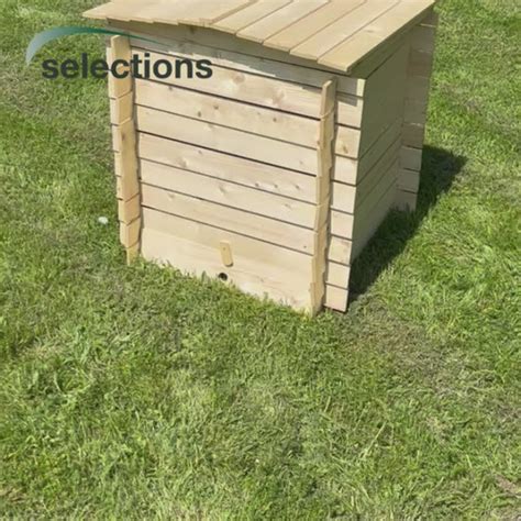 Wooden Beehive Slatted Garden Composter 74cm X 80cm Selections
