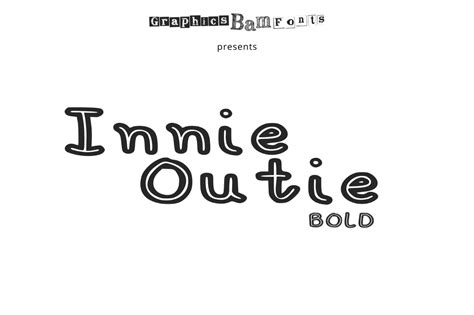 Innie Outie Bold Font By Graphicsbam Fonts Creative Fabrica
