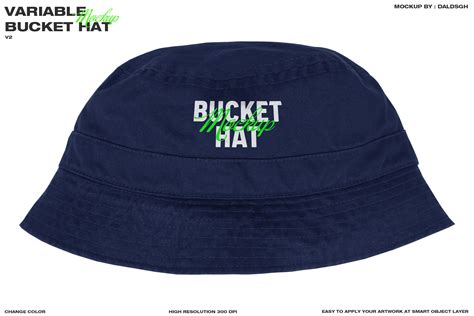 variable bucket hat mockup v2 graphic by daldsgh · creative fabrica
