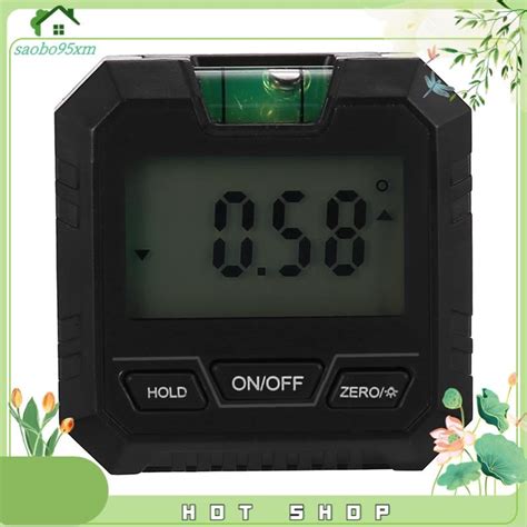Saobo95xm Mini Digital Protractor Inclinometer Electronic Goniometer