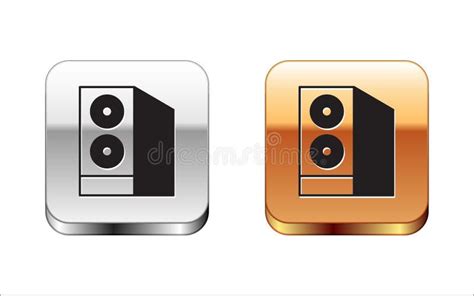 Black Case Of Computer Icon Isolated On White Background Computer Server Workstation Stock