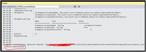 Azure Resource Manager Templates Deployment Mode Incremental