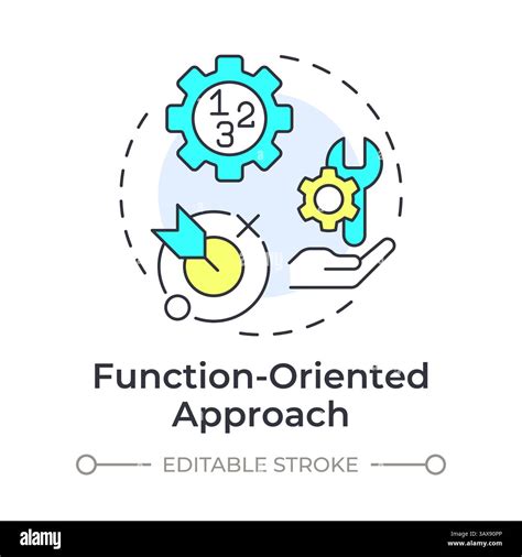 Function Oriented Approach Multi Color Concept Icon Stock Vector Image