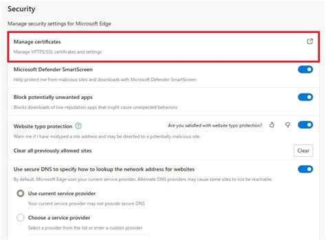 【microsoft Edge】certificate Verification Method 押さえておきたいweb知識