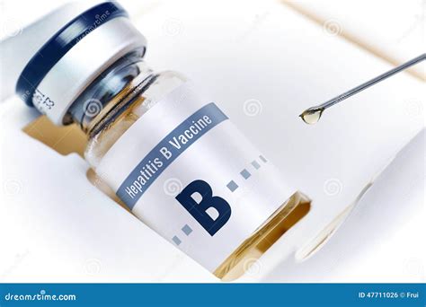 Vacina Hbv Da Hepatite B Foto De Stock Imagem De Seringa 47711026