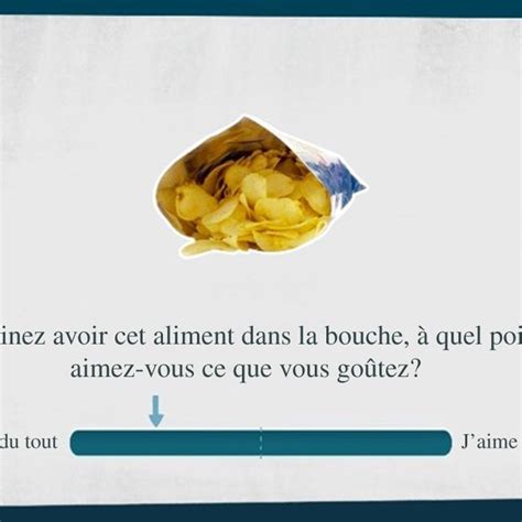 Screenshot Of One Item Of The Palatability Rating Questionnaire With