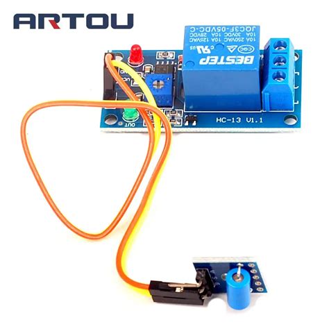 V Channel Vibration Sensor Module Normally Closed Relay Module In Sensors From Electronic