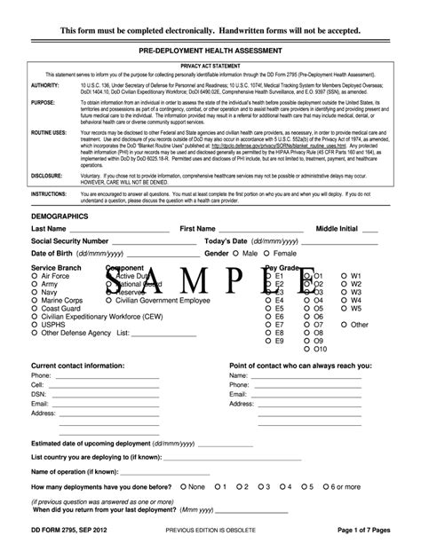 Dd Form 2293 Army Forms 2025